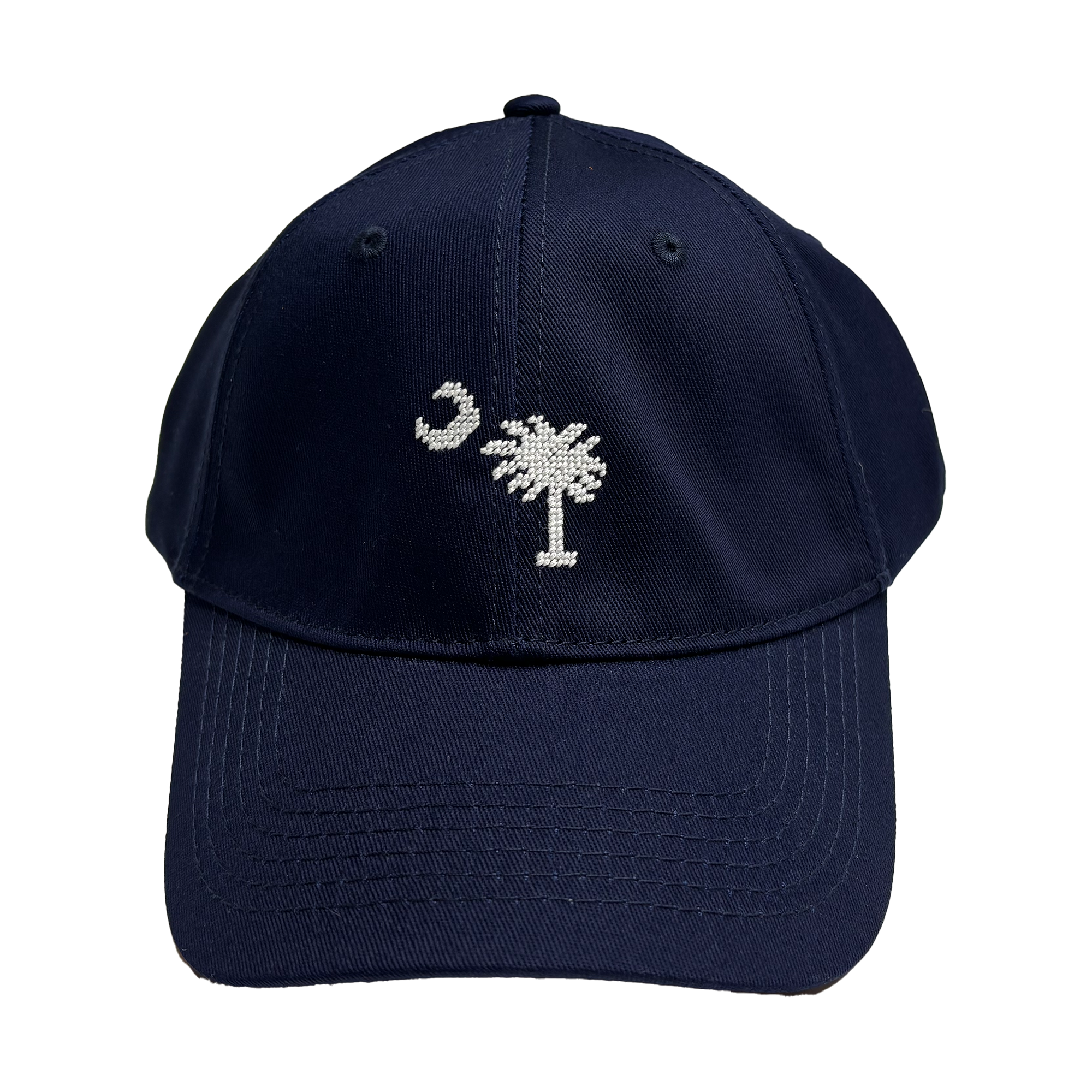 SC Flag Palmetto Moon Twill Embroidered Brim Hat Cap – Charleston Belt
