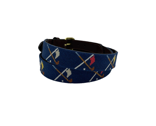 Golf Clubs and Flags Crossed – Charleston Belt